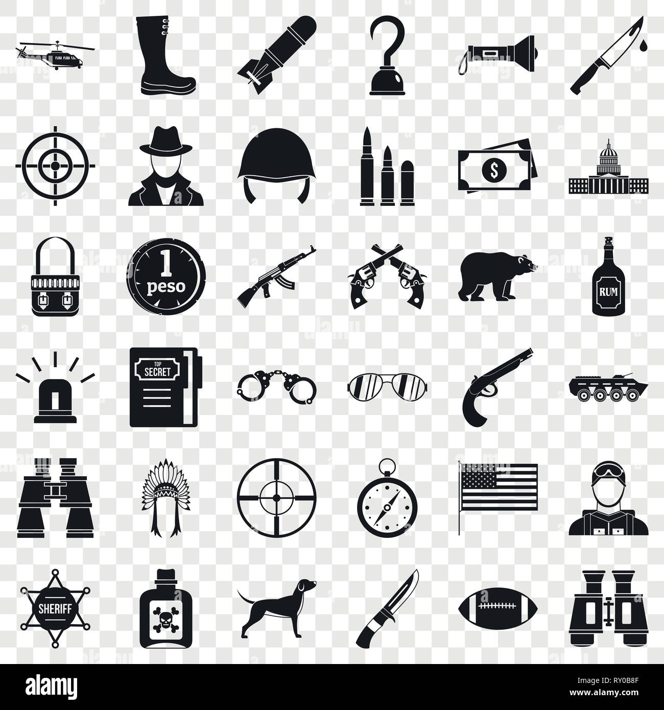 Cartridge icons set, simple style Stock Vector Image & Art - Alamy