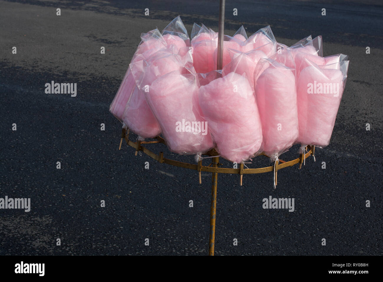 delicious colorful cotton candy for kids Stock Photo - Alamy