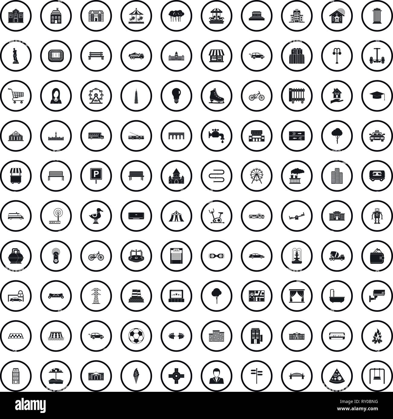 100 urban icons set, simple style Stock Vector Image & Art - Alamy 100 urban icons set, simple style Stock Vector Image & Art - Alamy