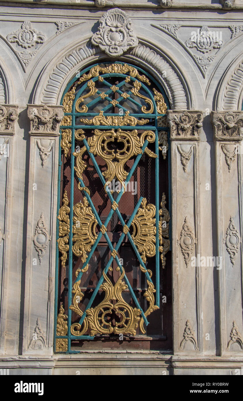 Old window Architecture from the Ottoman times In Istanbul Stock Photo ...