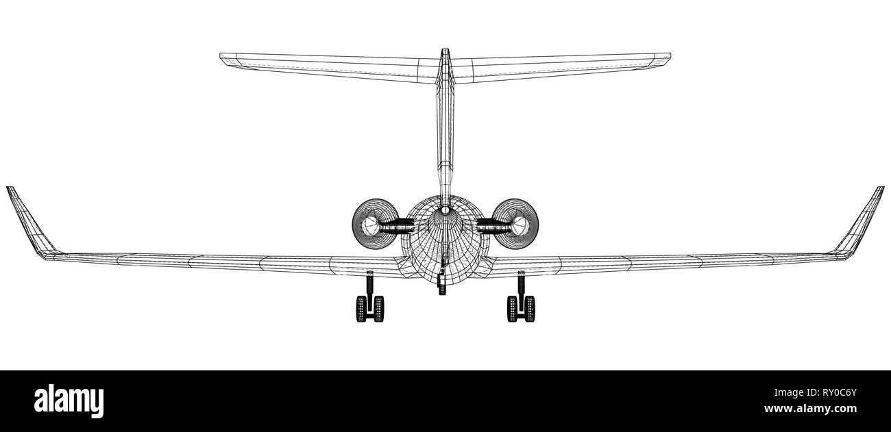 Commercial airplane. Fast Travel and transportation concept. Vector ...