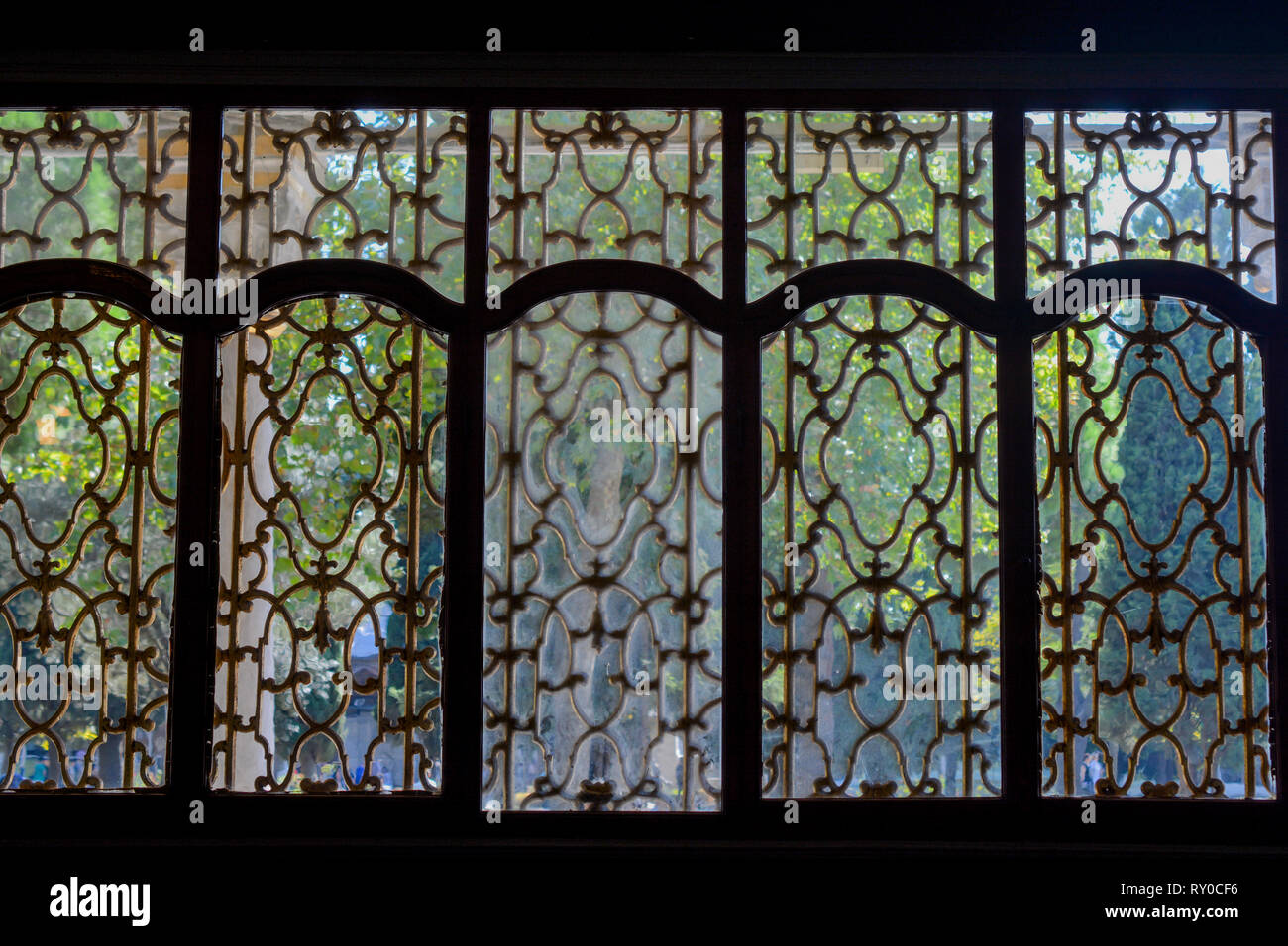 Old window Architecture from the Ottoman times In Istanbul Stock Photo ...