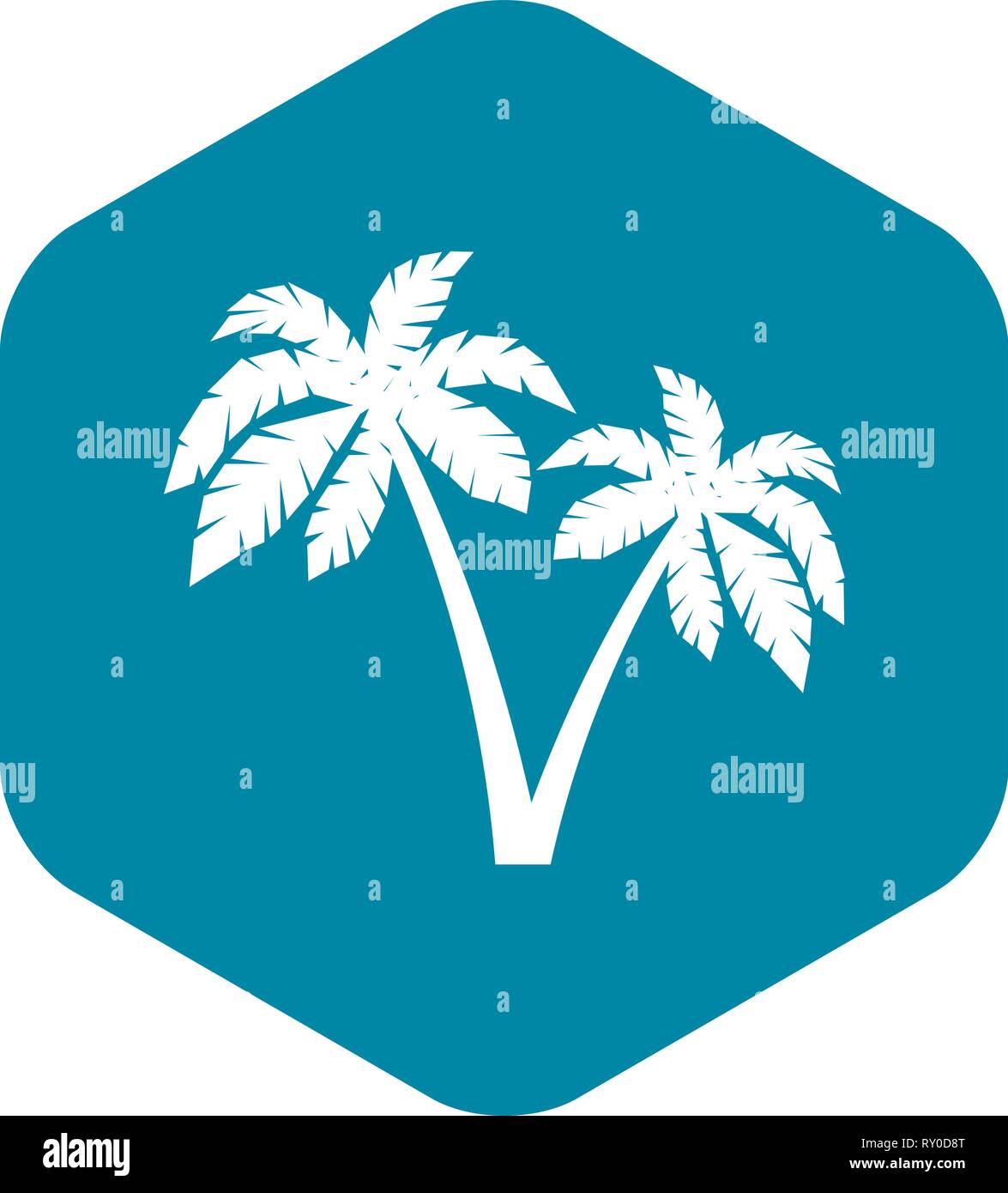 Two palms icon, simple style Stock Vector Image & Art - Alamy