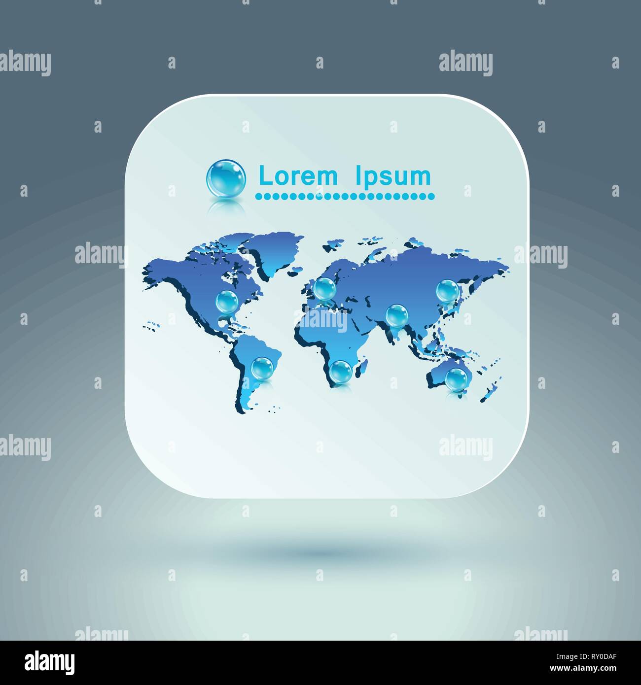 Map icon for application on grey background Stock Vector Image & Art ...