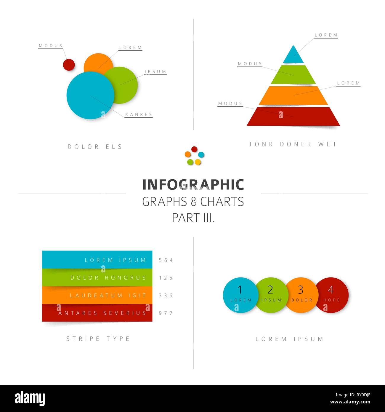 Set of vector flat design infographics statistics charts and graphs ...