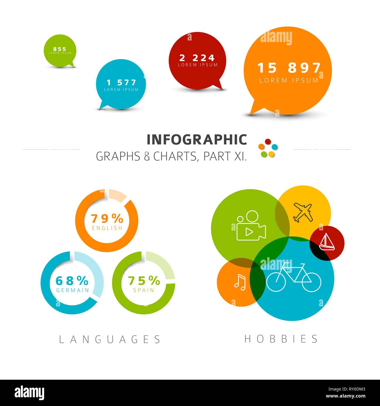 Vector flat design infographic elements - 11. part of my infographic ...