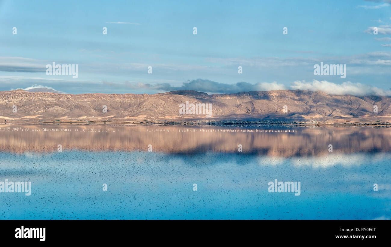 Pink Maharlu Lake near Shiraz in Iran, take in January 2019 taken in ...