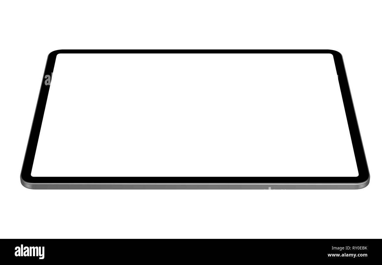 digital tablet vector drawing horizontal perspective angle view Stock ...