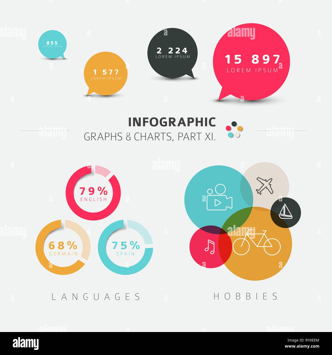 Vector flat design infographic elements - 11. part of my infographic ...