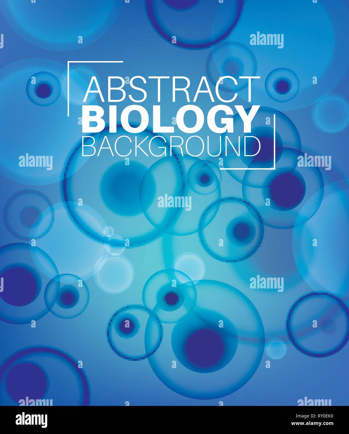 Vector Abstract biology background with moleculs and virus Stock Vector ...
