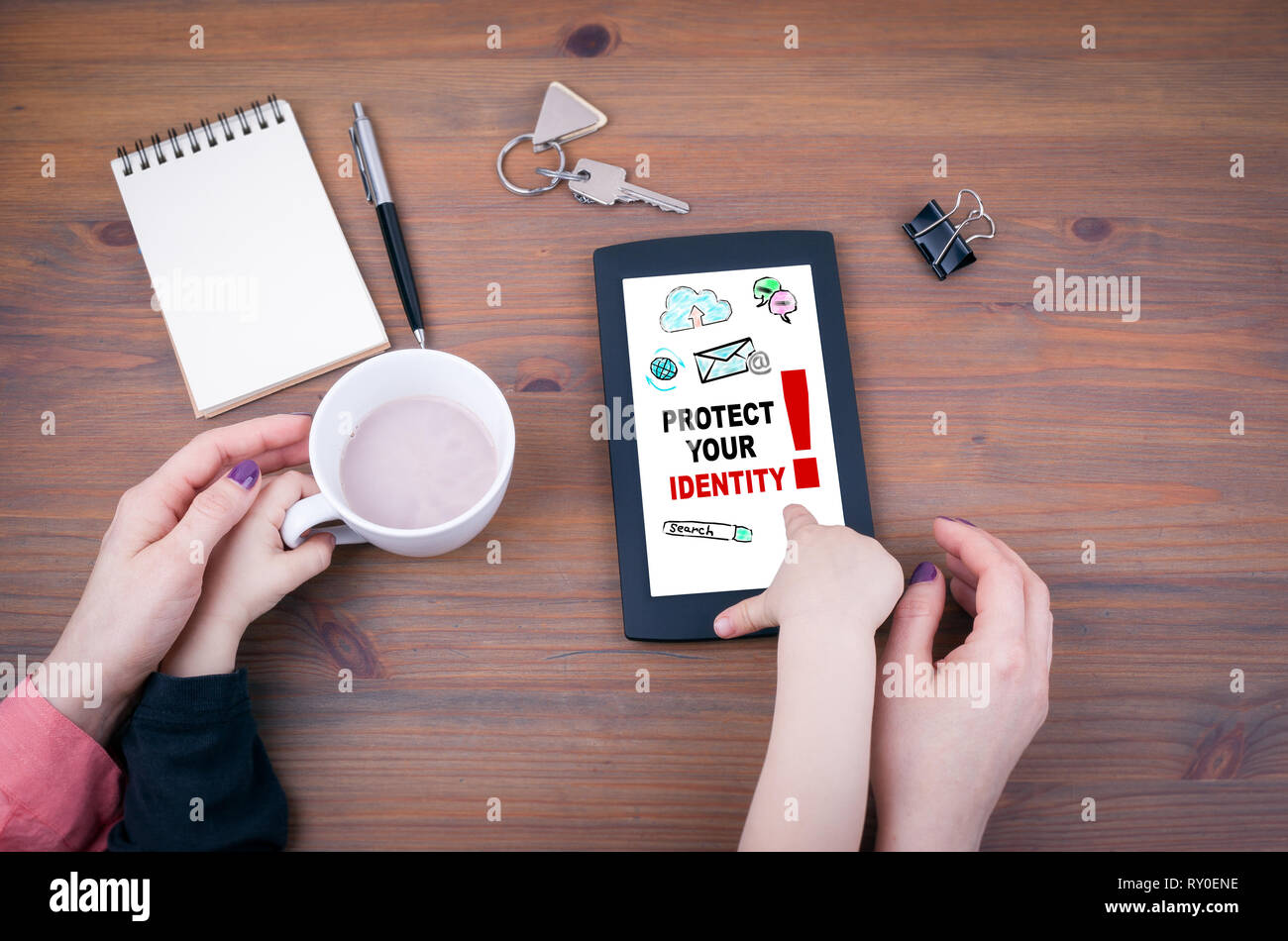 Protect your identity Stock Photo - Alamy