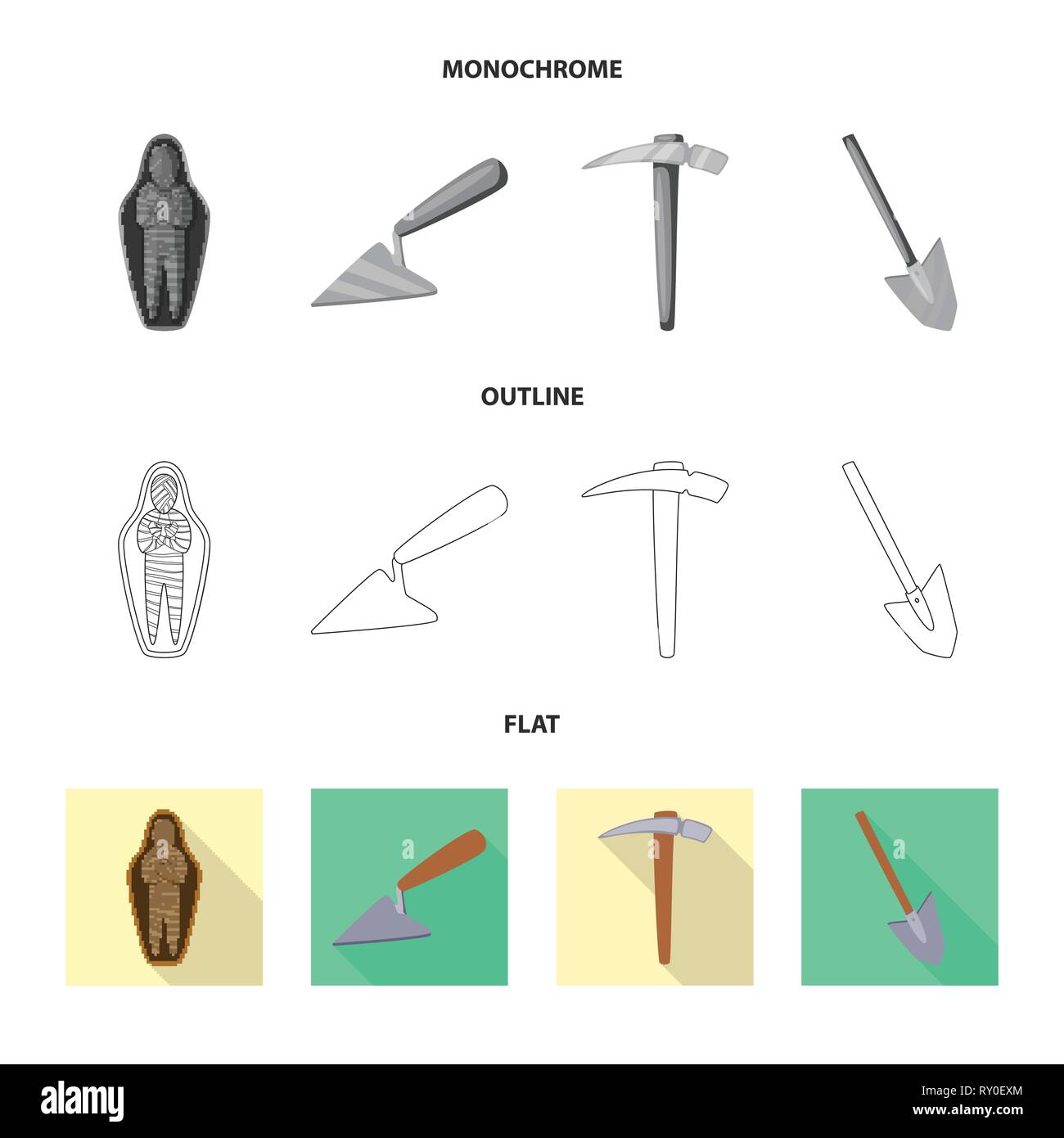 mummy,tool,pickaxe,shovel,ancient,trowel,pick,Egypt,dig,afterlife ...