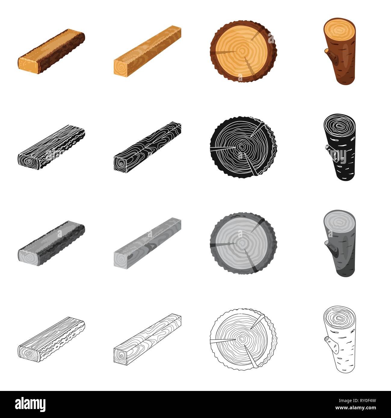 Timber deck piece lumber Stock Vector Images - Alamy