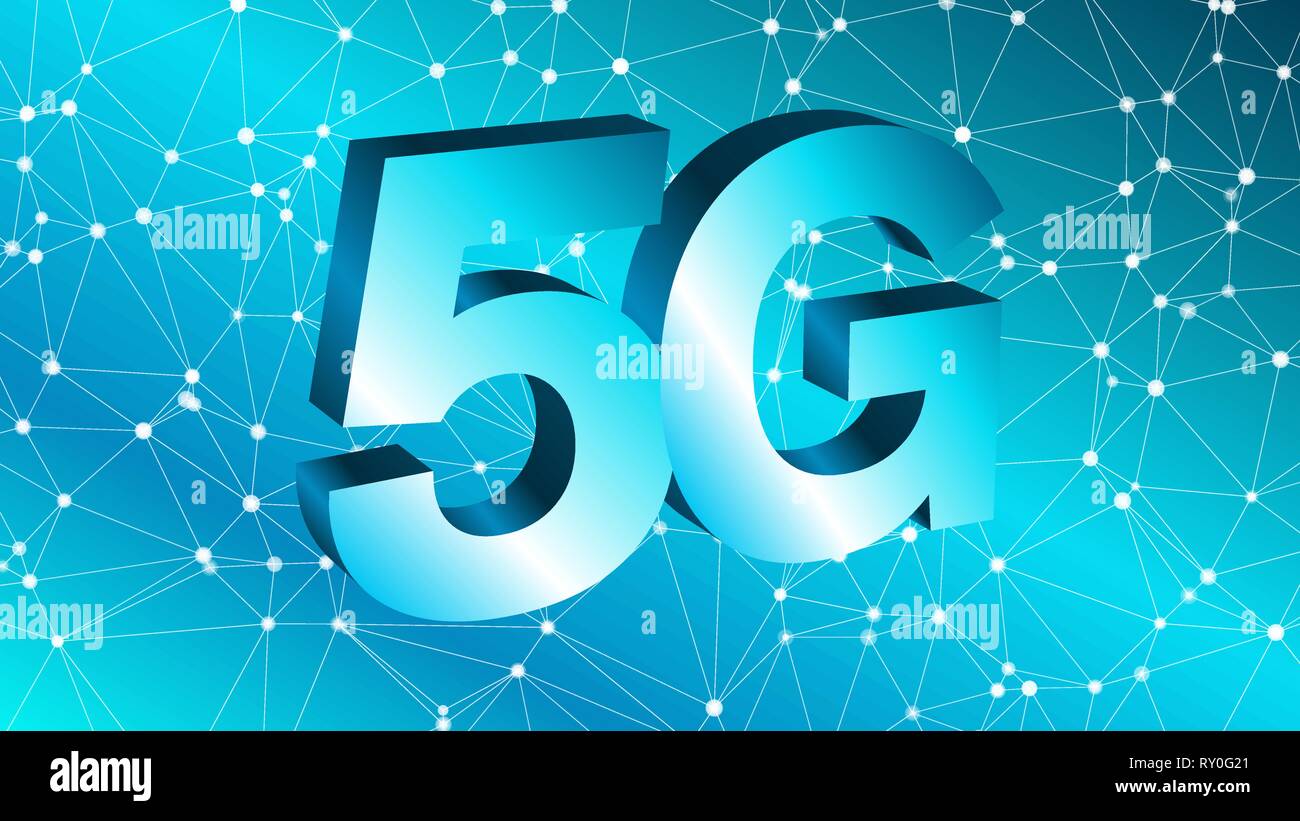 High speed mobile connection in 5g technology 3d vector conception ...