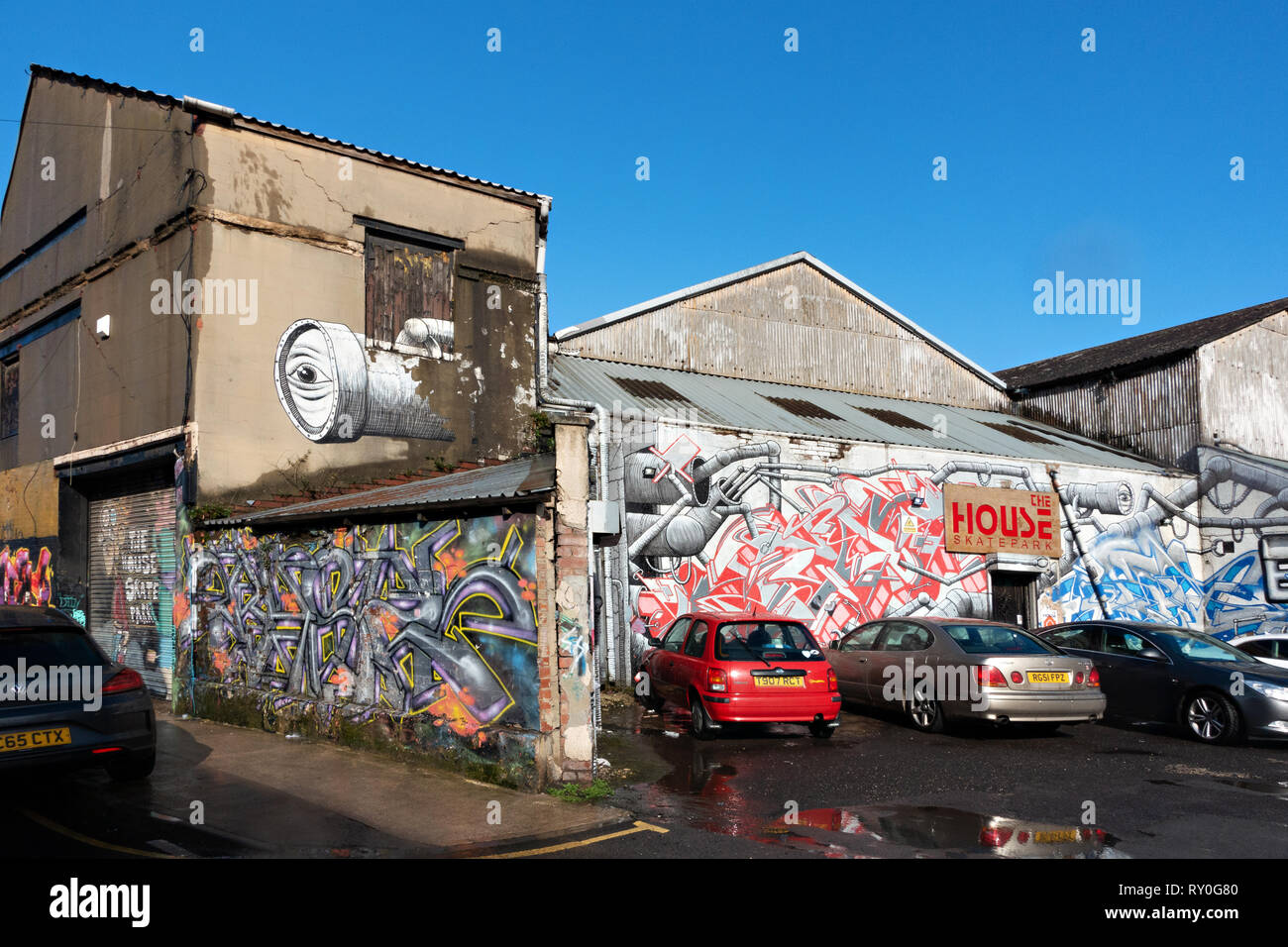 The House Skatepark in Sheffield, a place for skateboarding Stock Photo ...