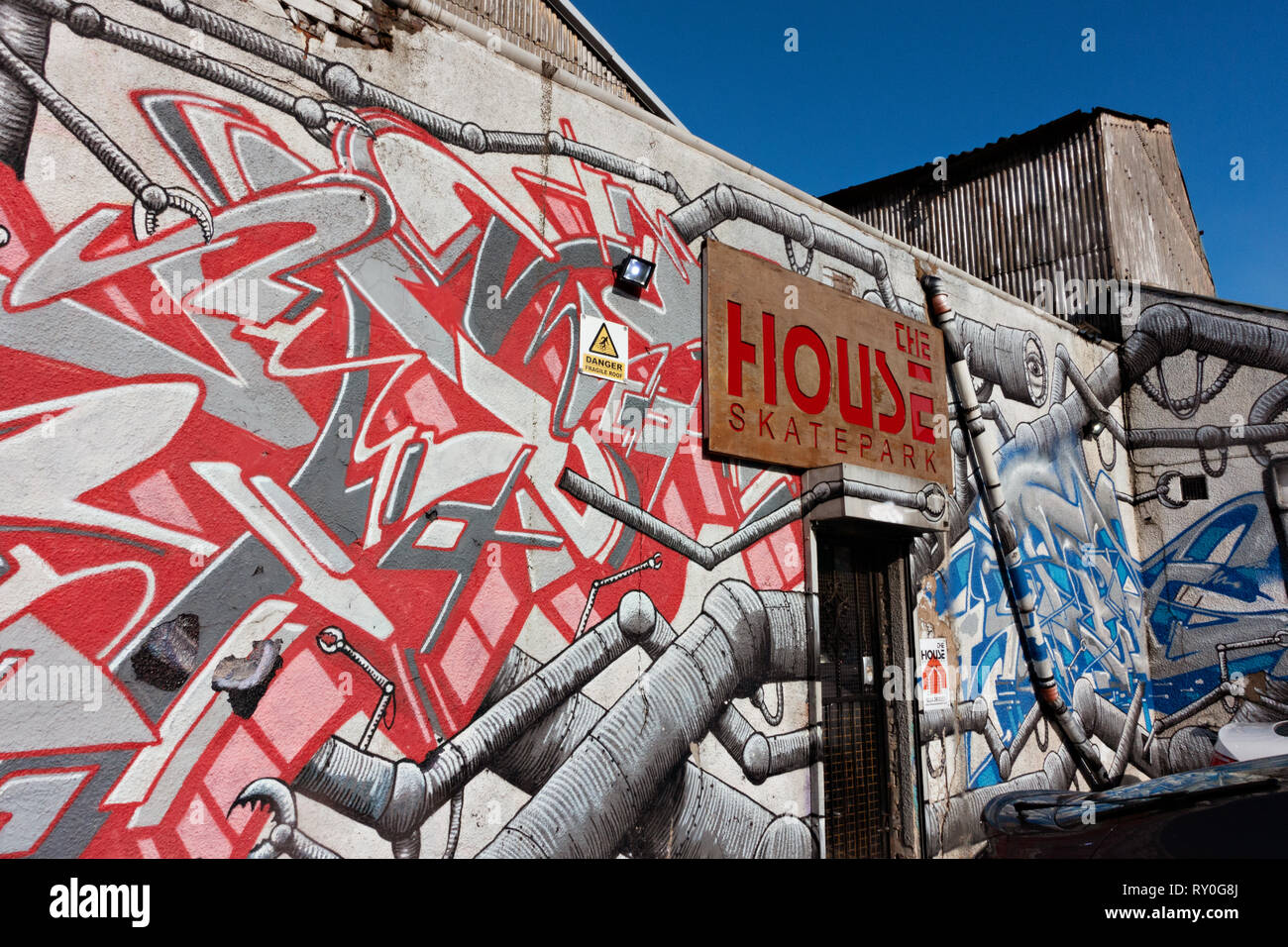 The House Skatepark in Sheffield, a place for skateboarding Stock Photo ...