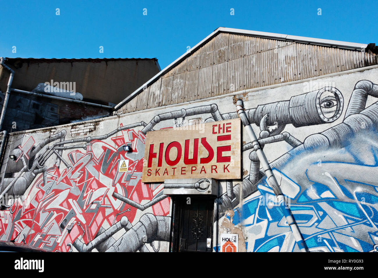 The House Skatepark in Sheffield, a place for skateboarding Stock Photo ...
