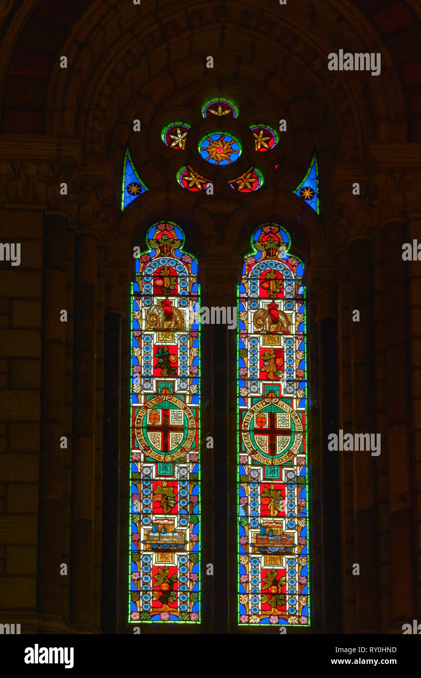 -2-06-2008-stain glass Inside Victoria Terminus VT now Chhatrapati ...