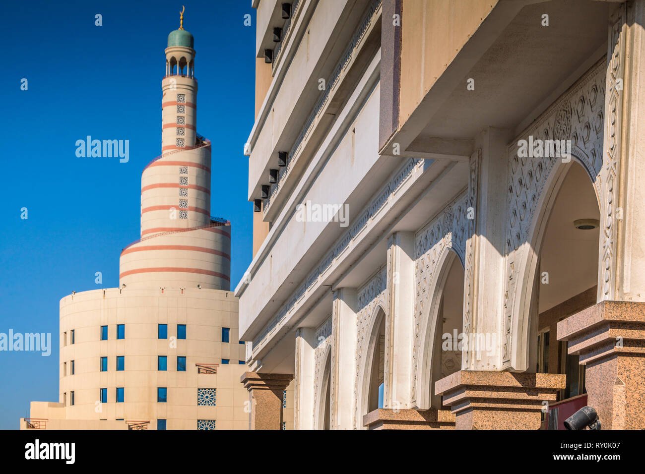 The Fanar Mosque in Doha. Doha, Ad-Dawhah, Qatar Stock Photo - Alamy