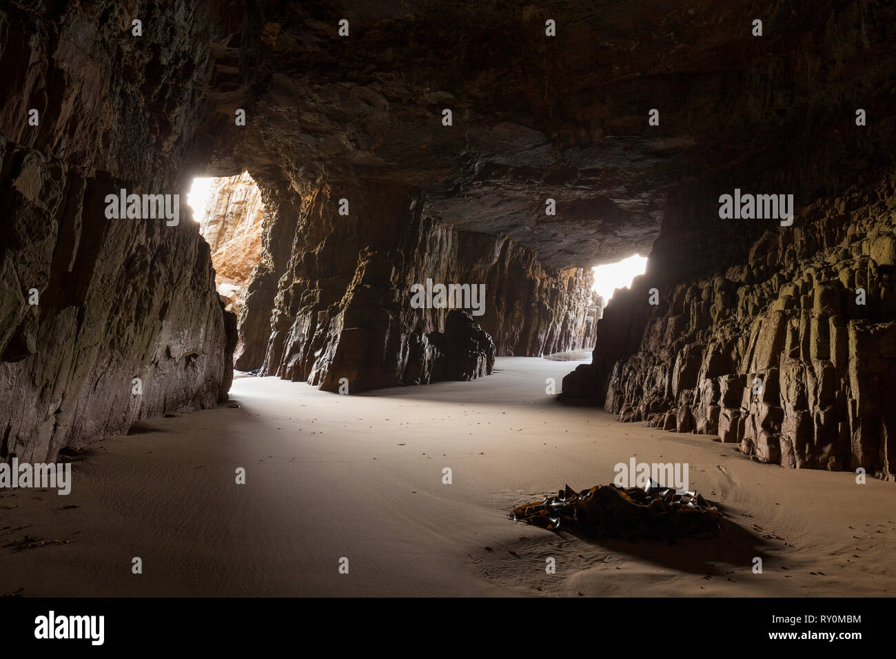 Remarkable Cave - Tasman National Park - Tasmania Stock Photo - Alamy