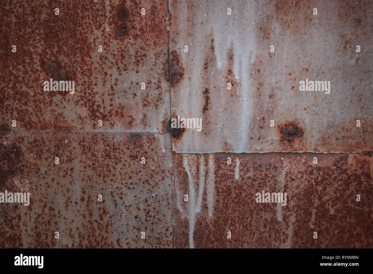 Welded rusty metal sheets. Industrial background Stock Photo - Alamy