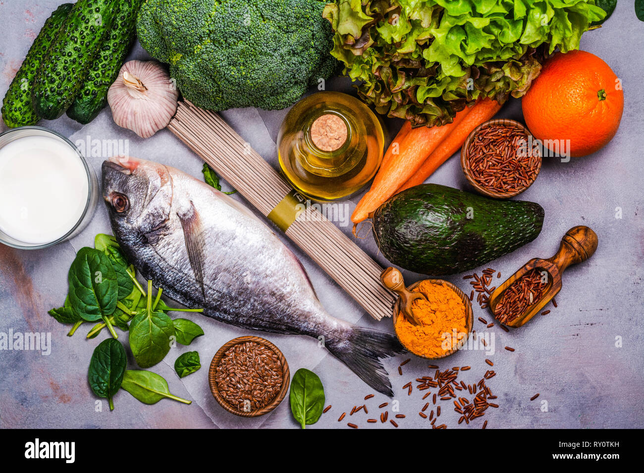 Pagano diet food mix Stock Photo - Alamy