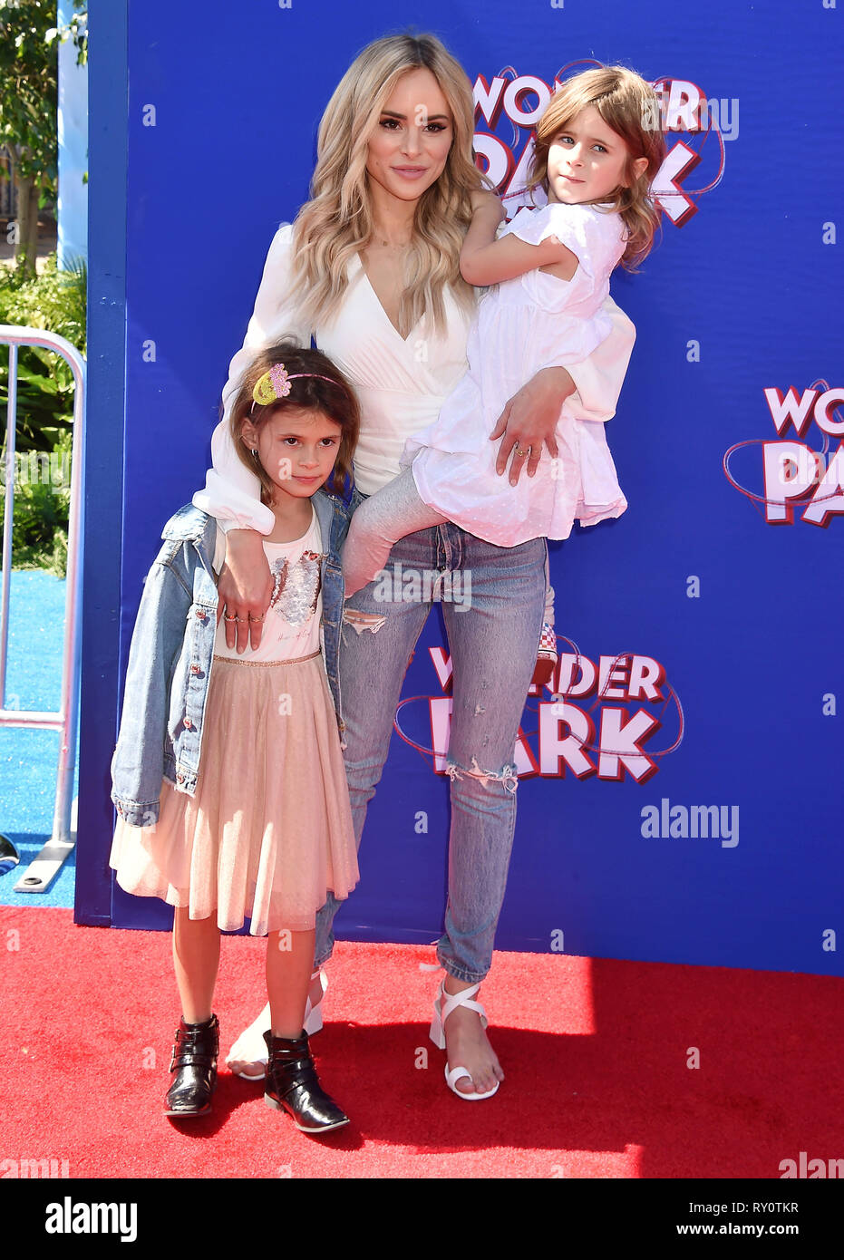 WESTWOOD, CA - MARCH 10: Amanda Stanton and daughters Charlie ...