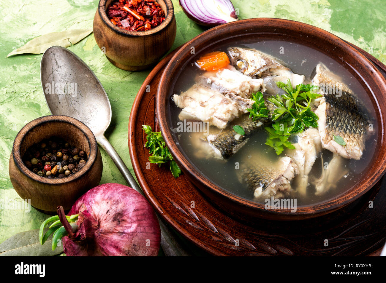 Fish soup cook on hi-res stock photography and images - Alamy