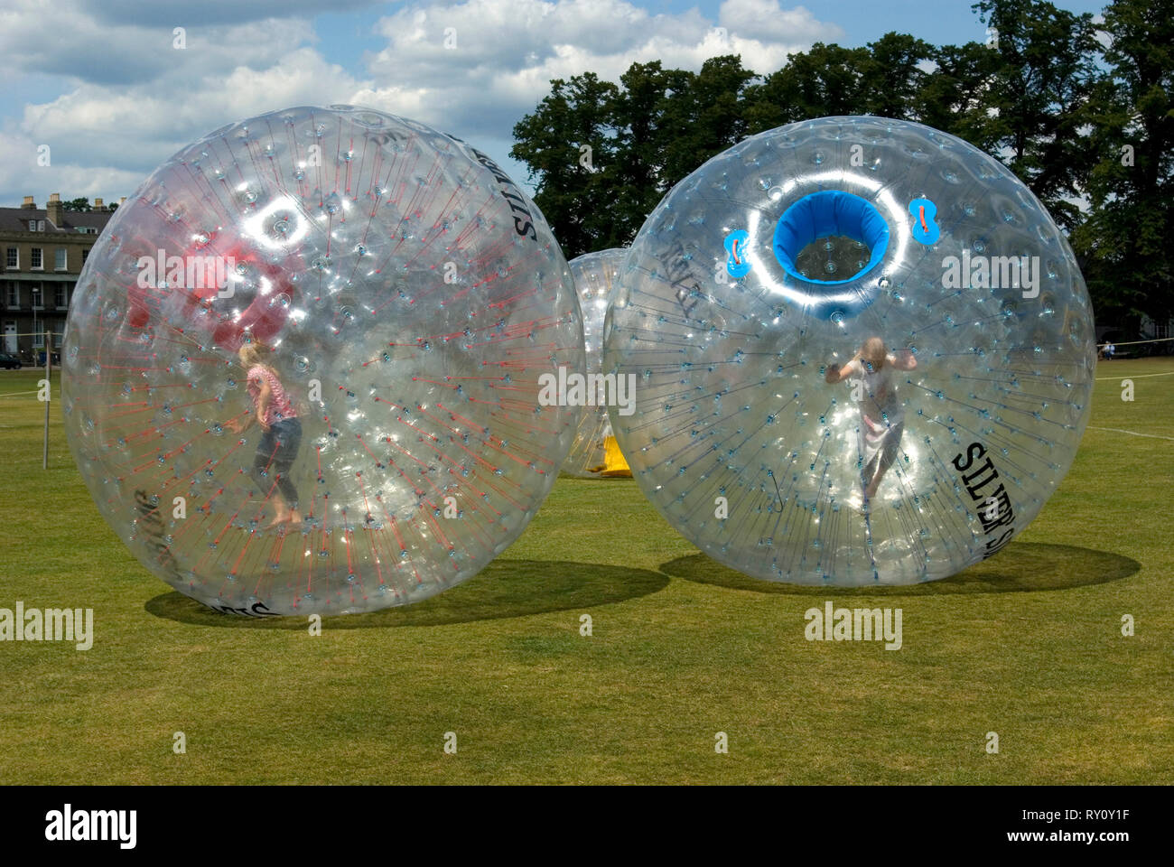 Children zorbing hi-res stock photography and images - Alamy