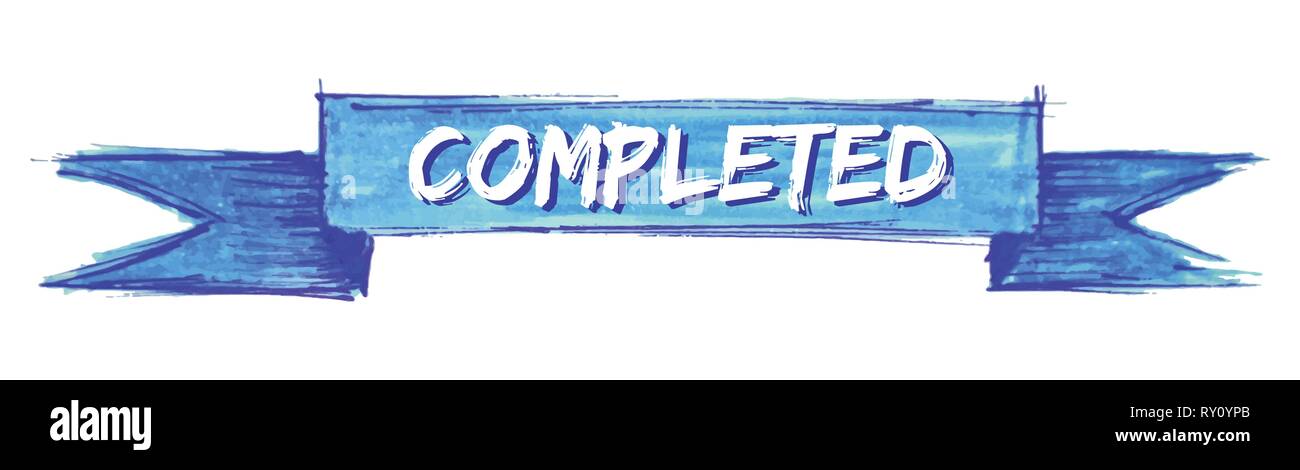 completed hand painted ribbon sign Stock Vector Image & Art - Alamy