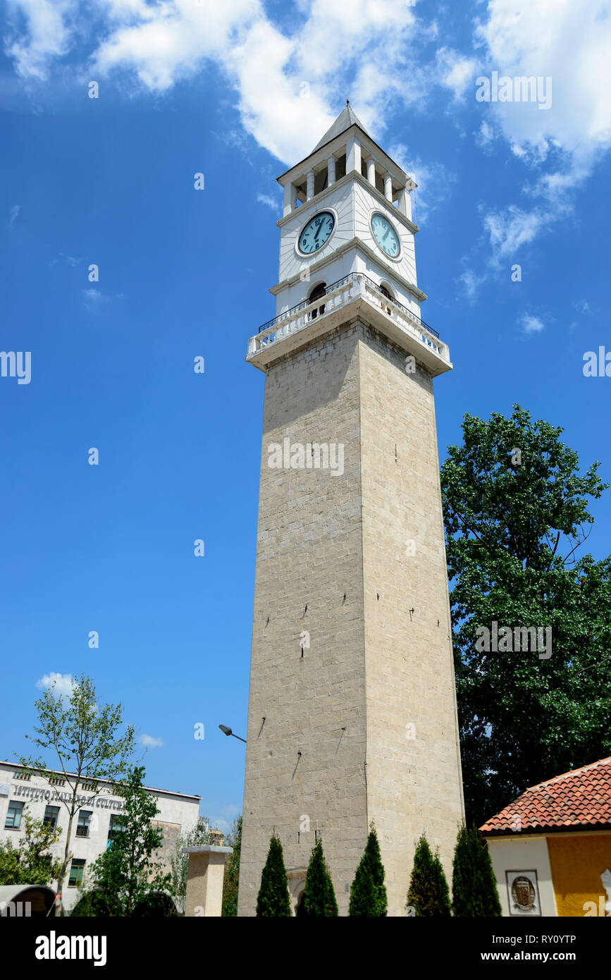 Clock tower of tirana hi-res stock photography and images - Alamy