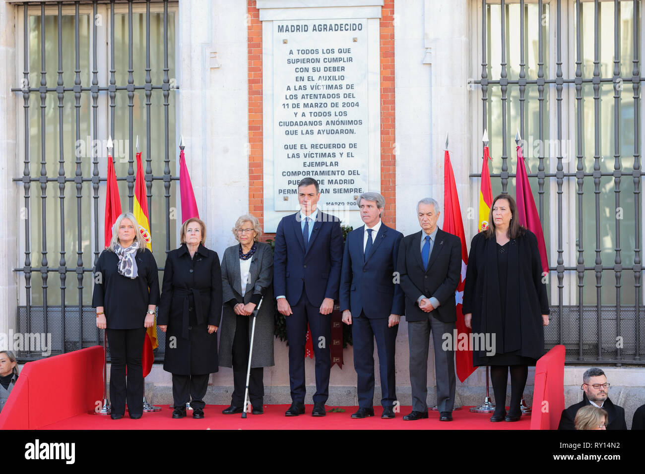 Madrid, Spain. 11th Mar, 2019. Angel Garrido(R), Pedro Sanchez(C ...