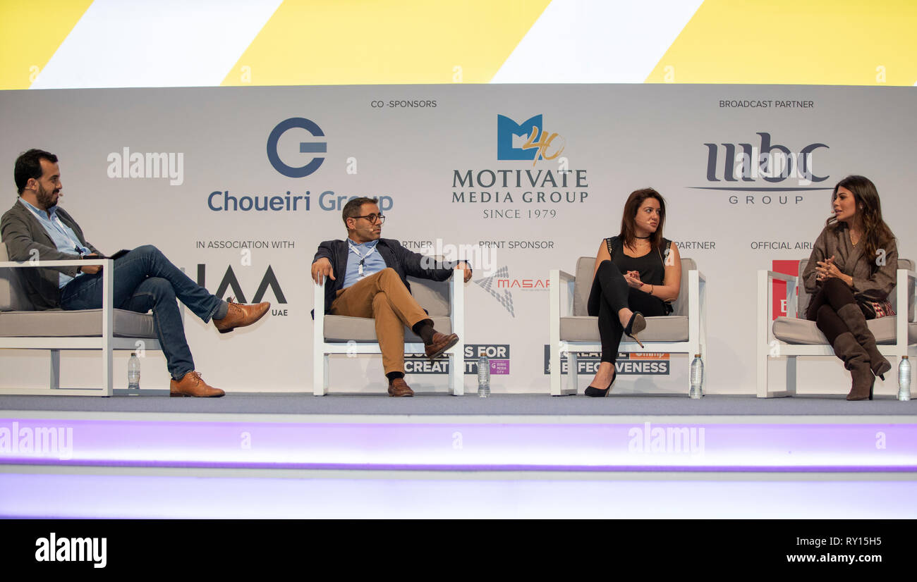 Dubai, United Arab Emirates, 11 March 2019, Alanoud Badr, Carol Matta ...