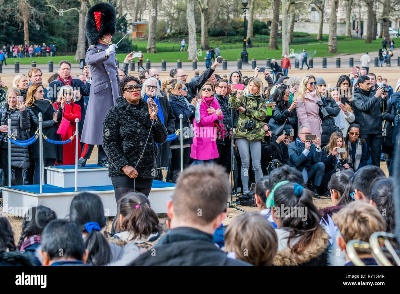 Horse Guards Parade, London, UK. 11th Mar 2019. Singer Mica Paris ...