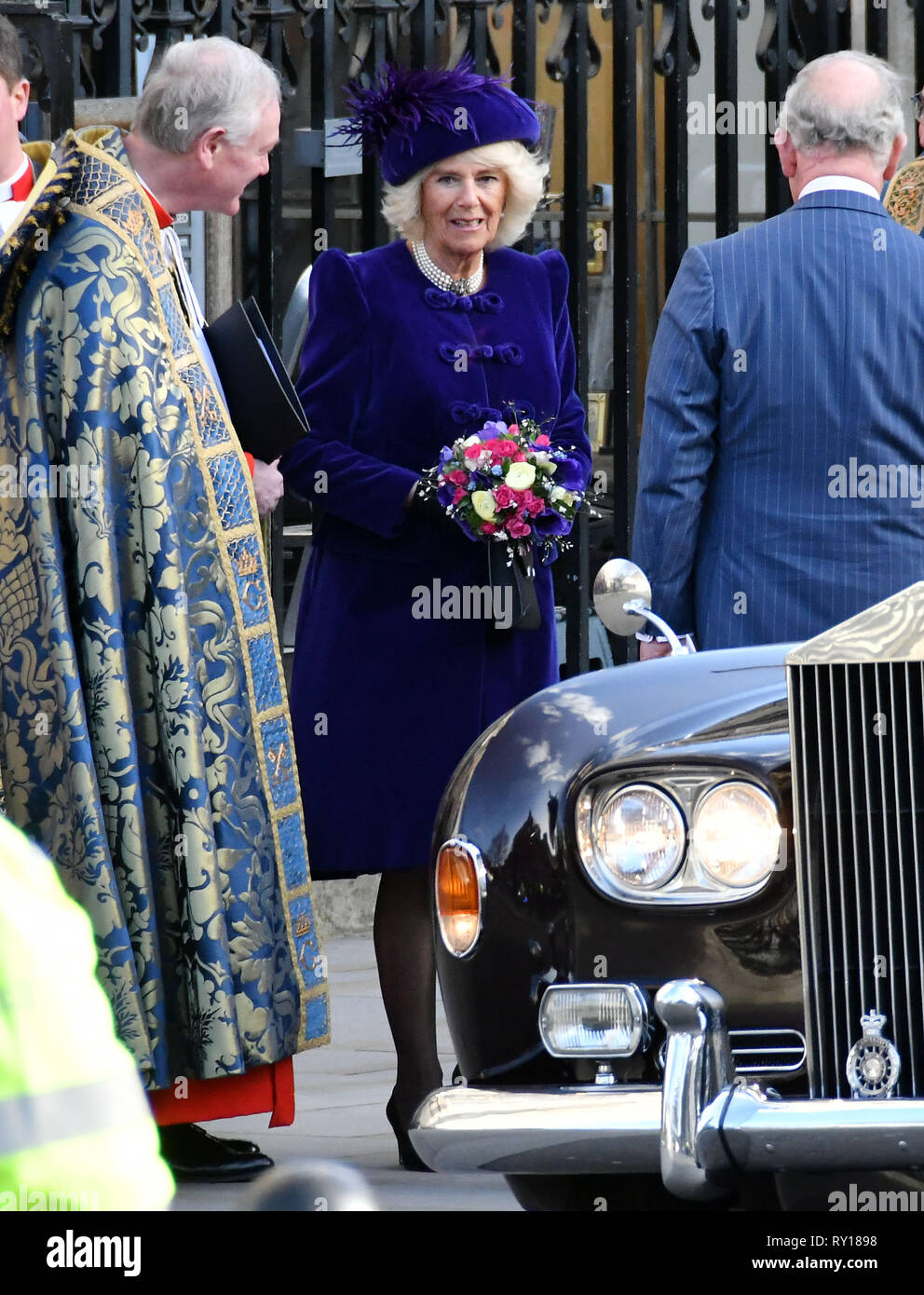 London, UK. 11th Mar, 2019. Prince Charles, Camilla Duchess of Cornwall ...