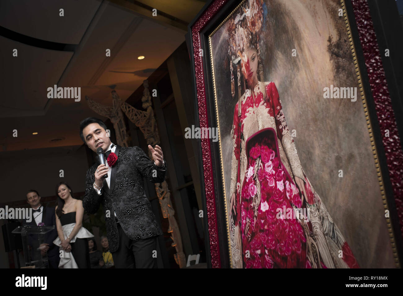 Santa Ana, CA, USA. 7th Mar, 2019. Owner/Artist of Winn Slavin Fine Art ...