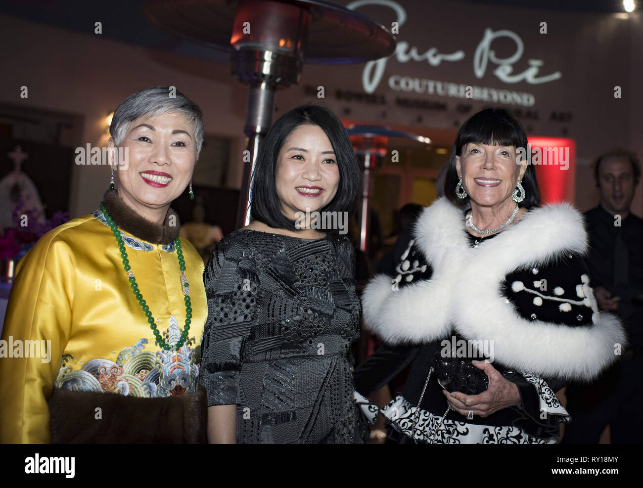 Santa Ana, CA, USA. 7th Mar, 2019. (L-R) Chairwoman of Bowers Museum ...