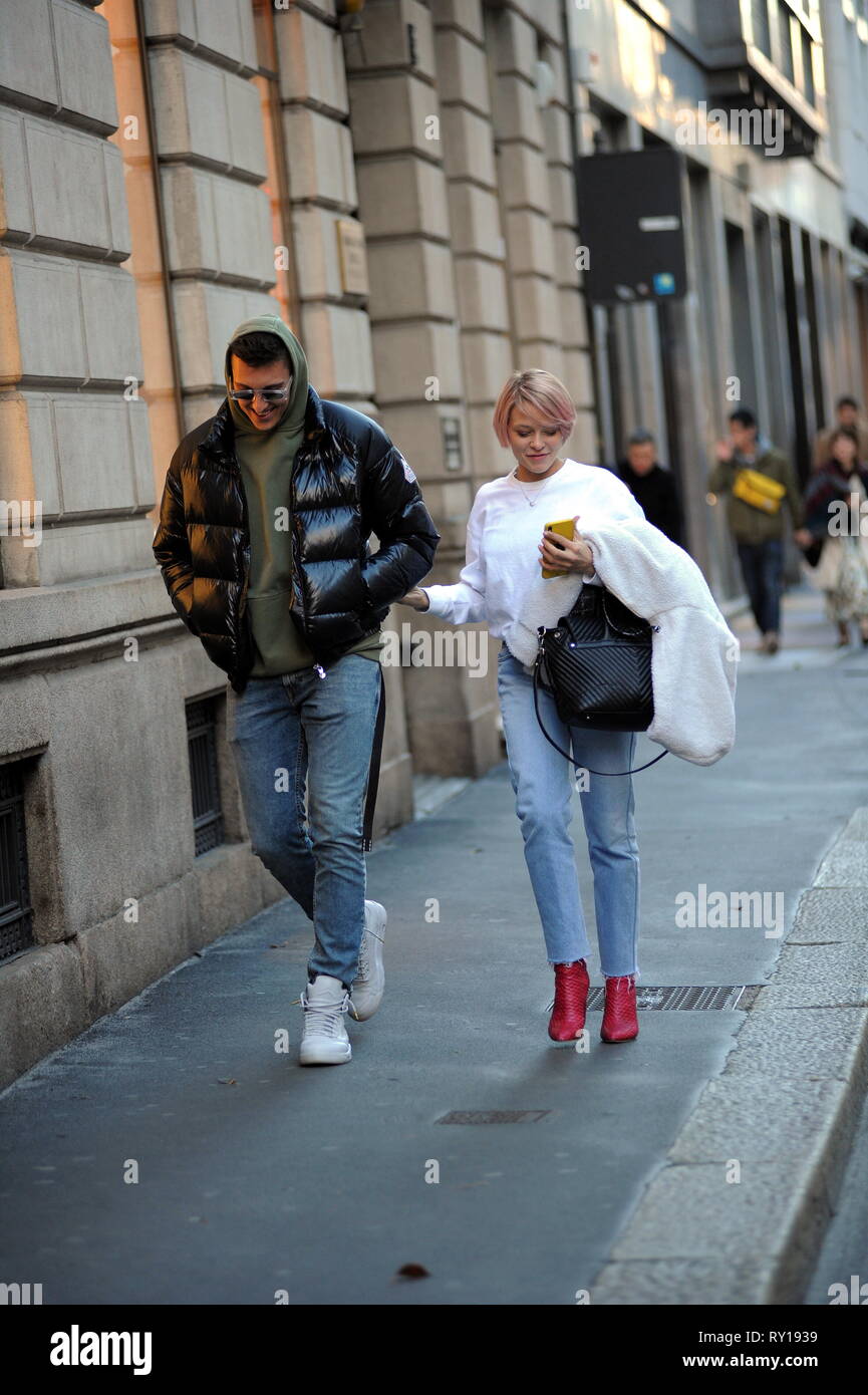 Milan, Pierluigi Gollini and Giulia Provvedi in the center Pierluigi ...