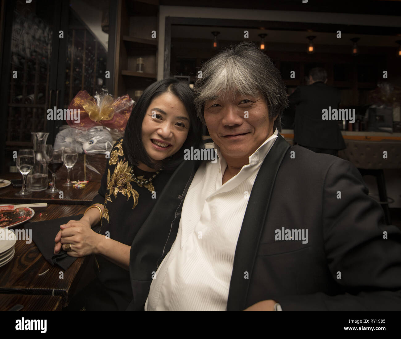 March 9, 2019 - Beverly Hills, CA, USA - Chinese Couturier Guo Pei and ...