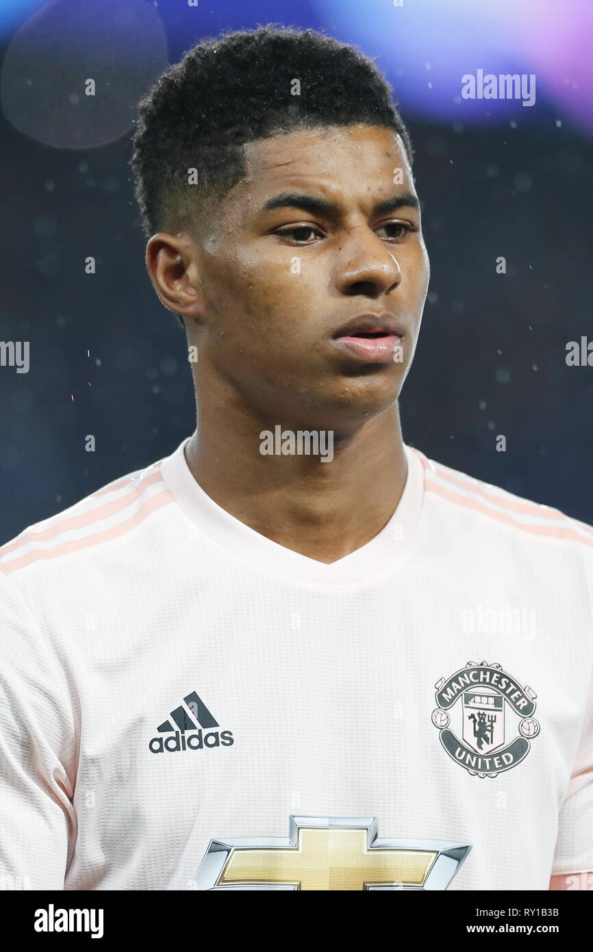 Paris, France. 6th Mar, 2019. Marcus Rashford (ManU) Football/Soccer ...