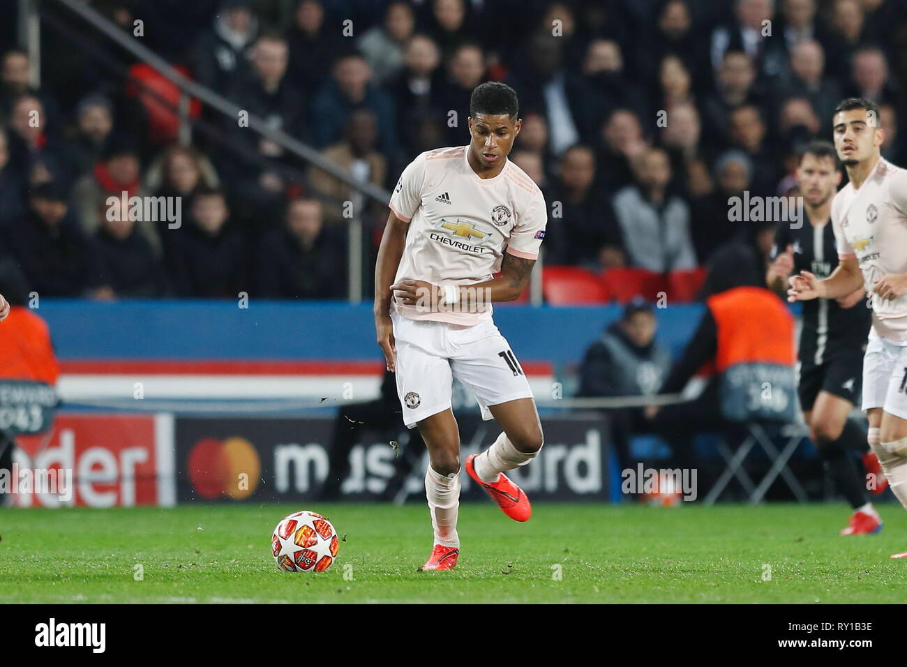 Paris, France. 6th Mar, 2019. Marcus Rashford (ManU) Football/Soccer ...