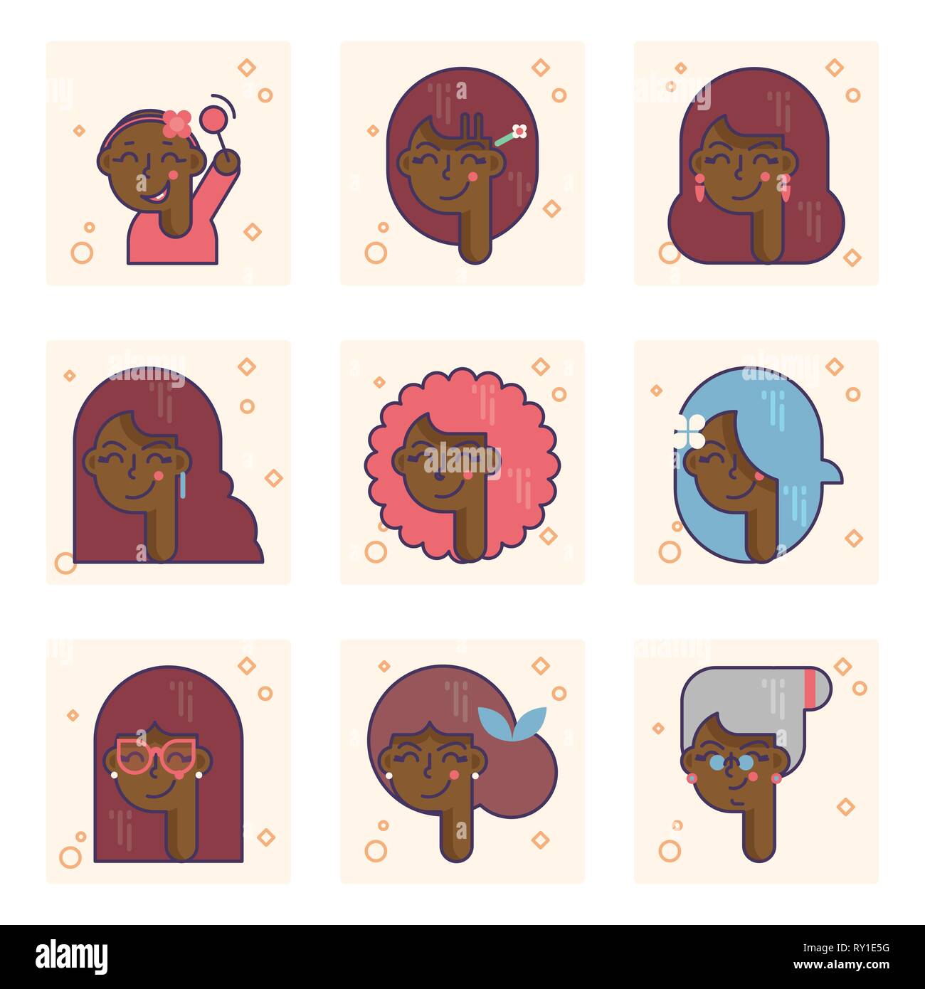 Boy Girl Pictograms High Resolution Stock Photography and Images - Alamy