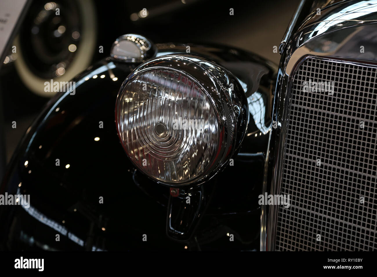 Car. Details. Part of an old car close up Stock Photo - Alamy