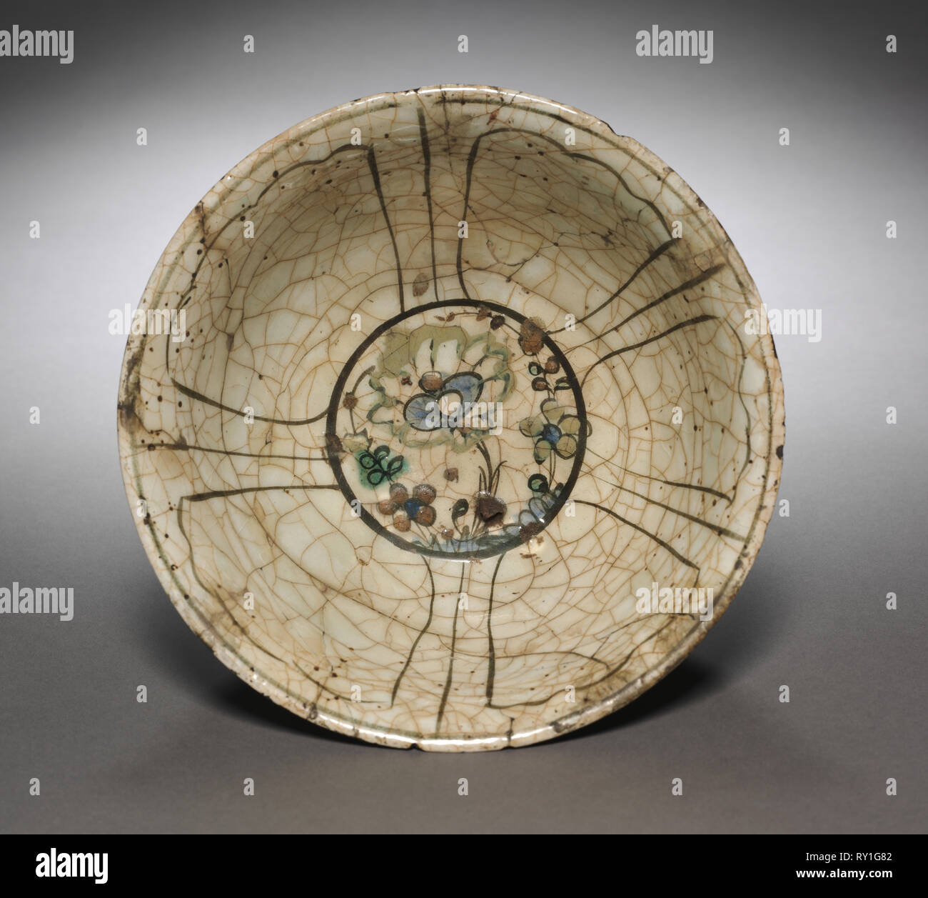 Bowl, early 17th Century. Iran, Safavid Period. Fritware with ...