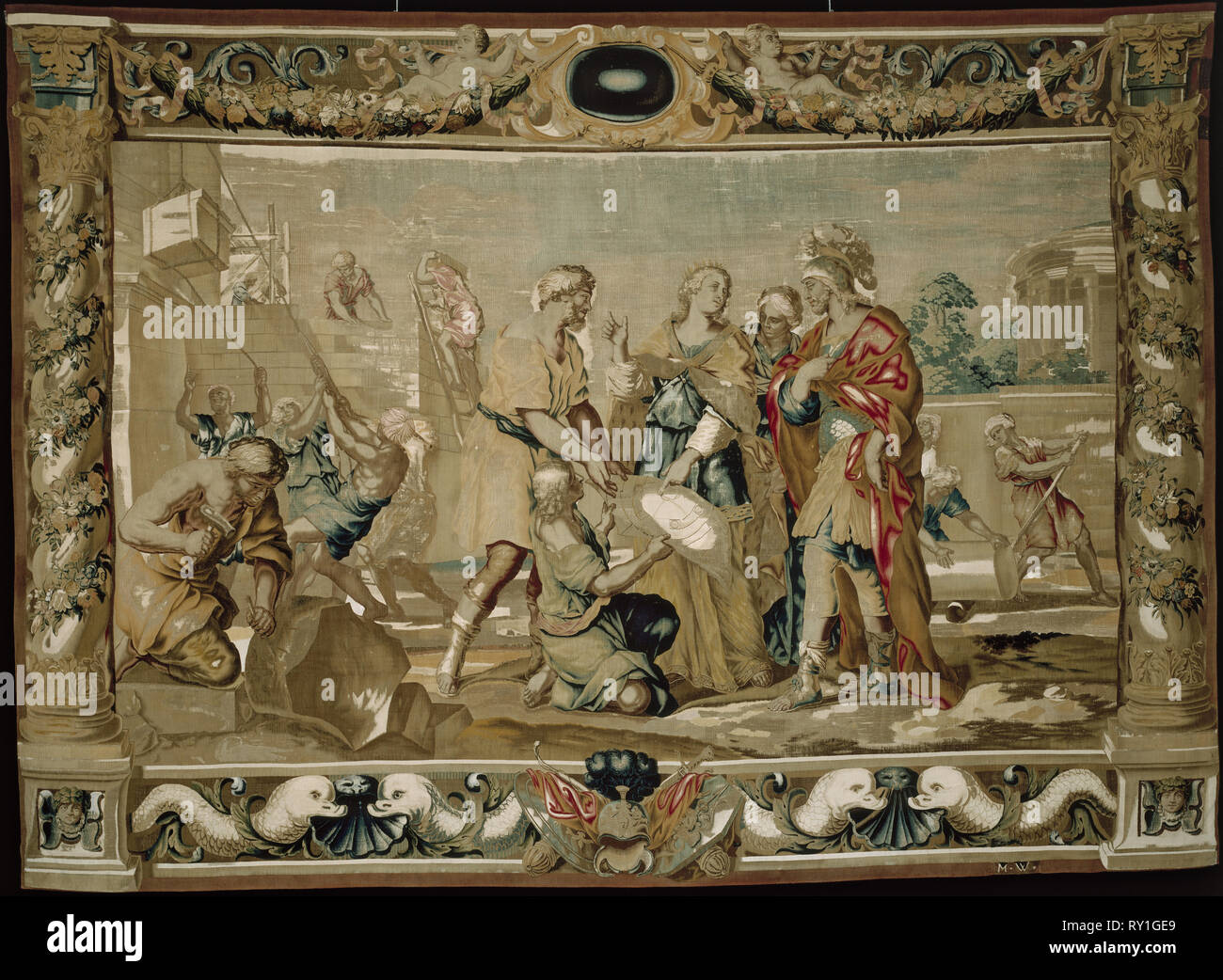 Dido shows Aeneas the plans for the fortifications of Carthage, 1679 ...