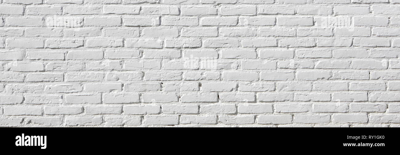 Cleand white rick wall Stock Photo - Alamy