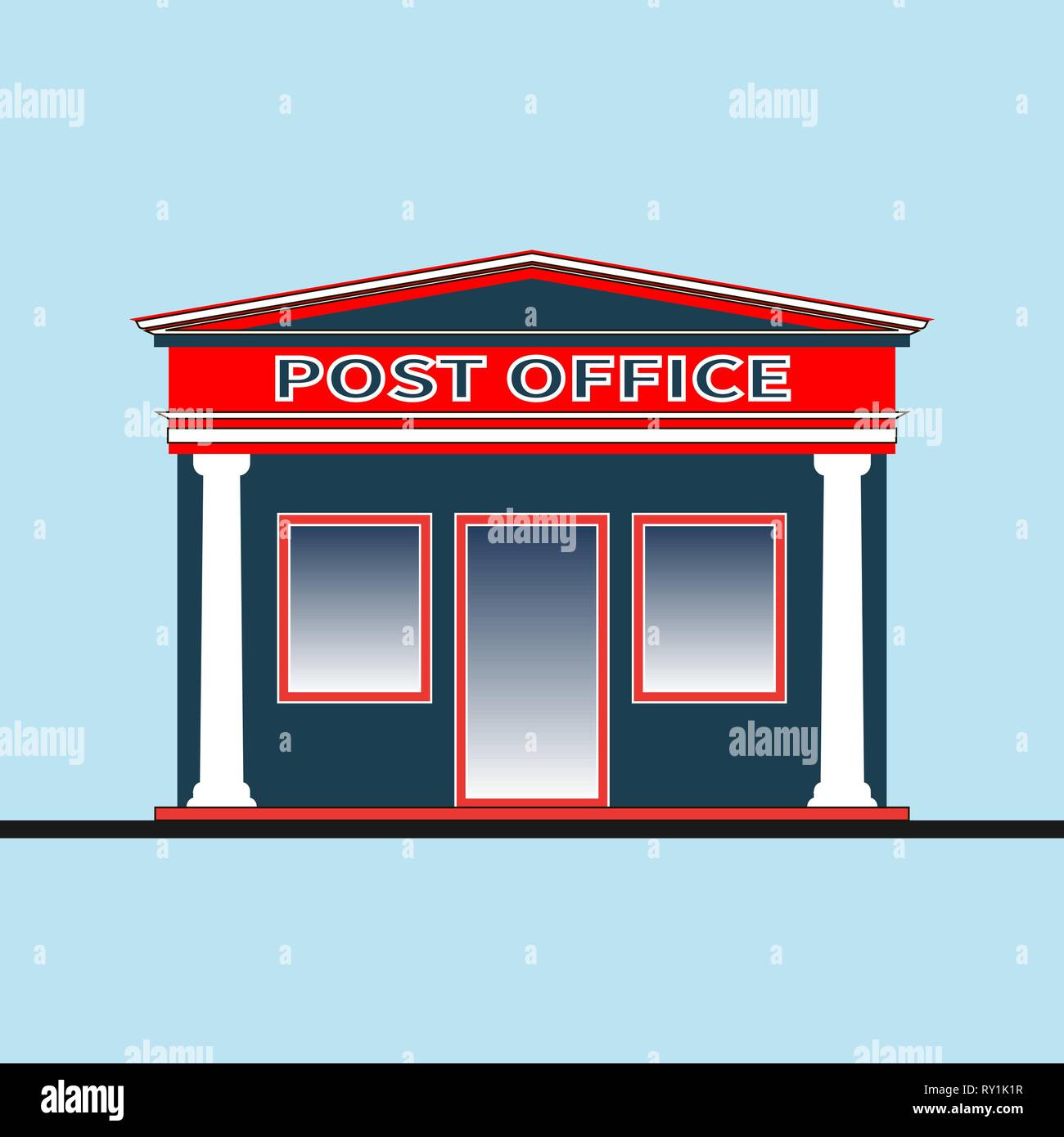 Post Office Building Clipart
