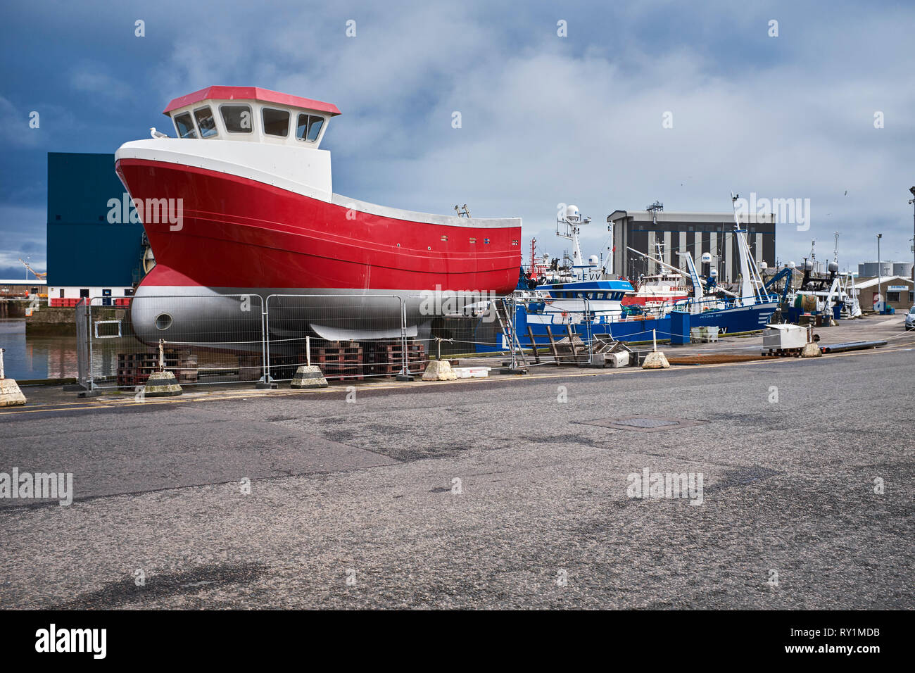 Peterhead port boat repairs hi-res stock photography and images - Alamy