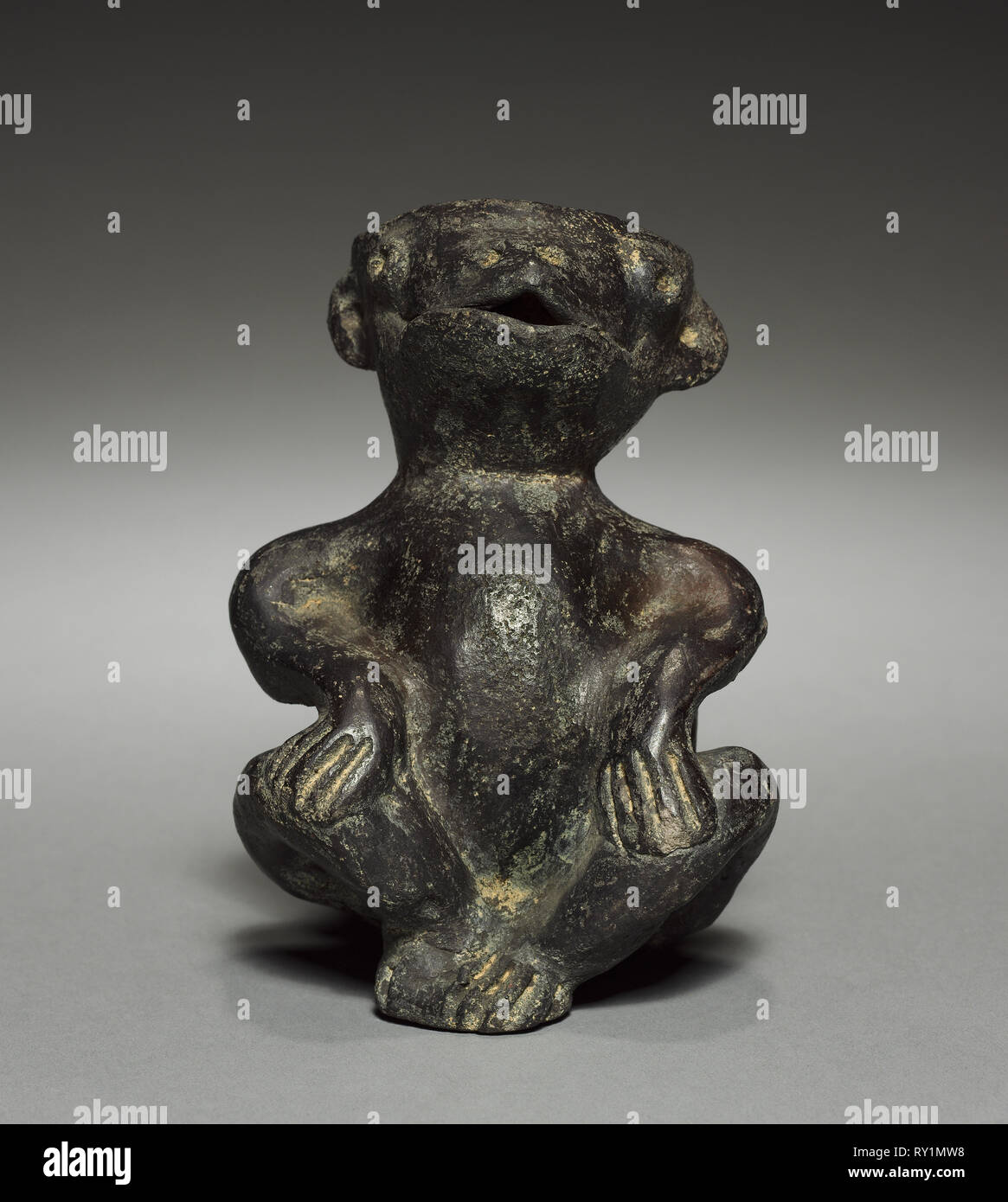 Seated Figure, before 1921. Colombia. Pottery; overall: 14 x 10.2 cm (5 ...