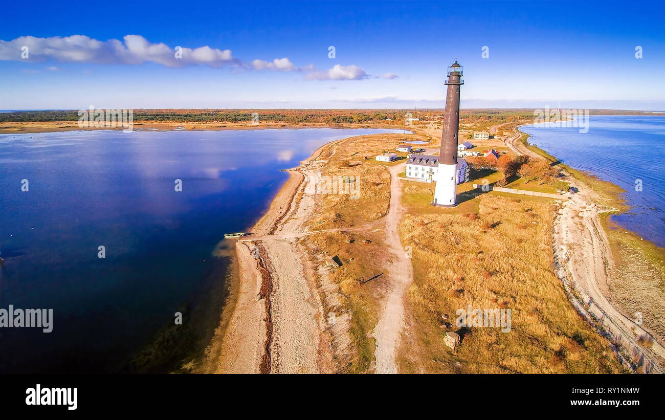 The Sorve lighthouse in the town of Saaremaa. The current lighthouse is ...